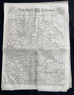Reproductions - 1864 Civil War Map