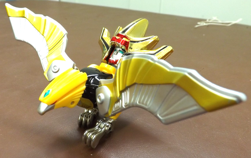 POWER RANGERS WILD FORCE YELLOW EAGLE ACTION FIGURE MEGAZORD GAORANGER ...