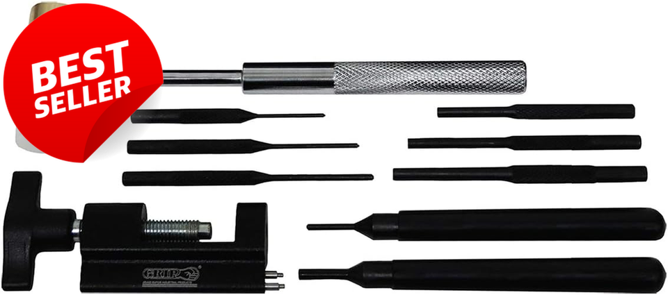10 Pc Master Gunsmithing Roll Pin Tool Kit Dual Head Mallet Punches US ...