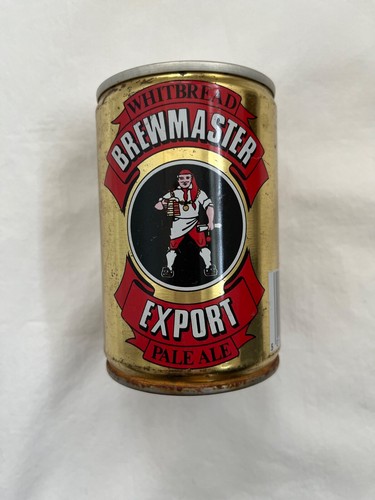 Whitbread Brewmaster Steel Beer Can - From the U.K. - Short Can - Top ...