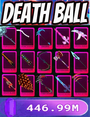 Roblox Death Ball Weapons sword scythe and gems | eBay