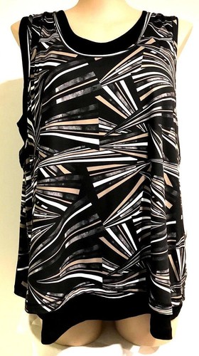 plus sz L (22) TS TAKING SHAPE Activewear Golden Spark Gym Top 2 Layers ...