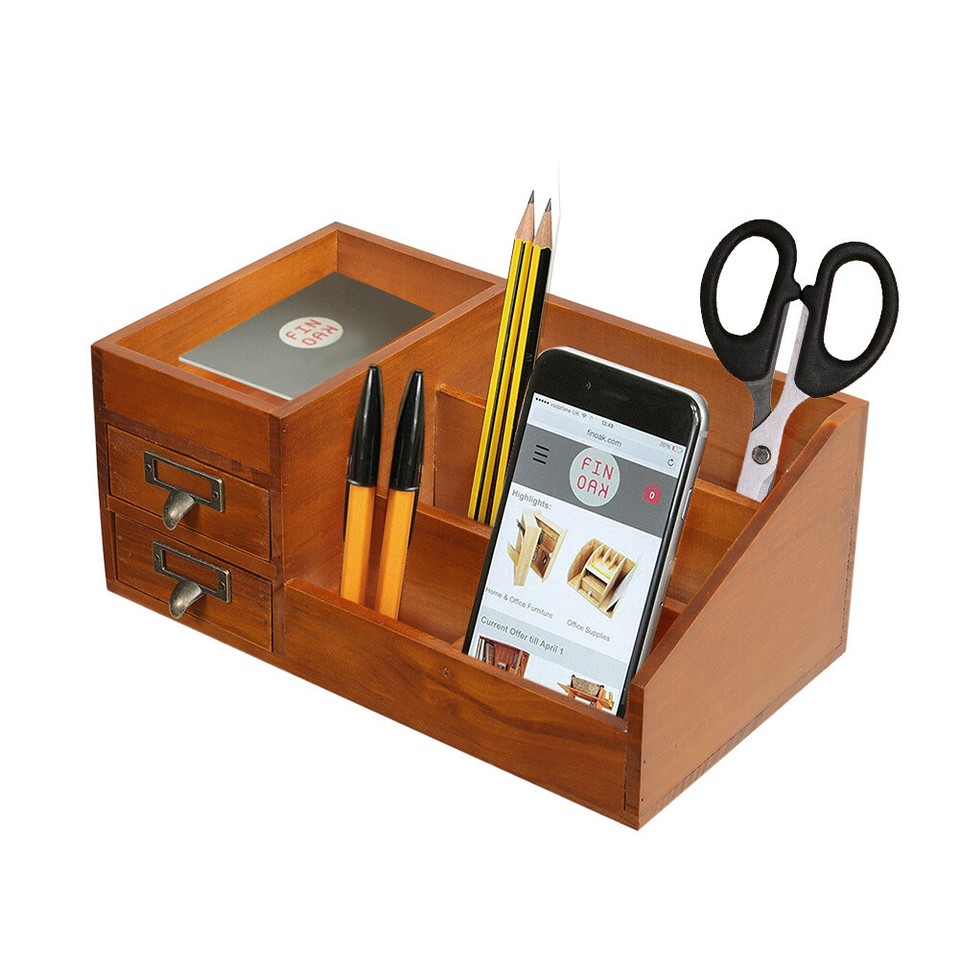 Small Desktop Wooden Storage Jewellery Trinket Box Cabinet Display ...