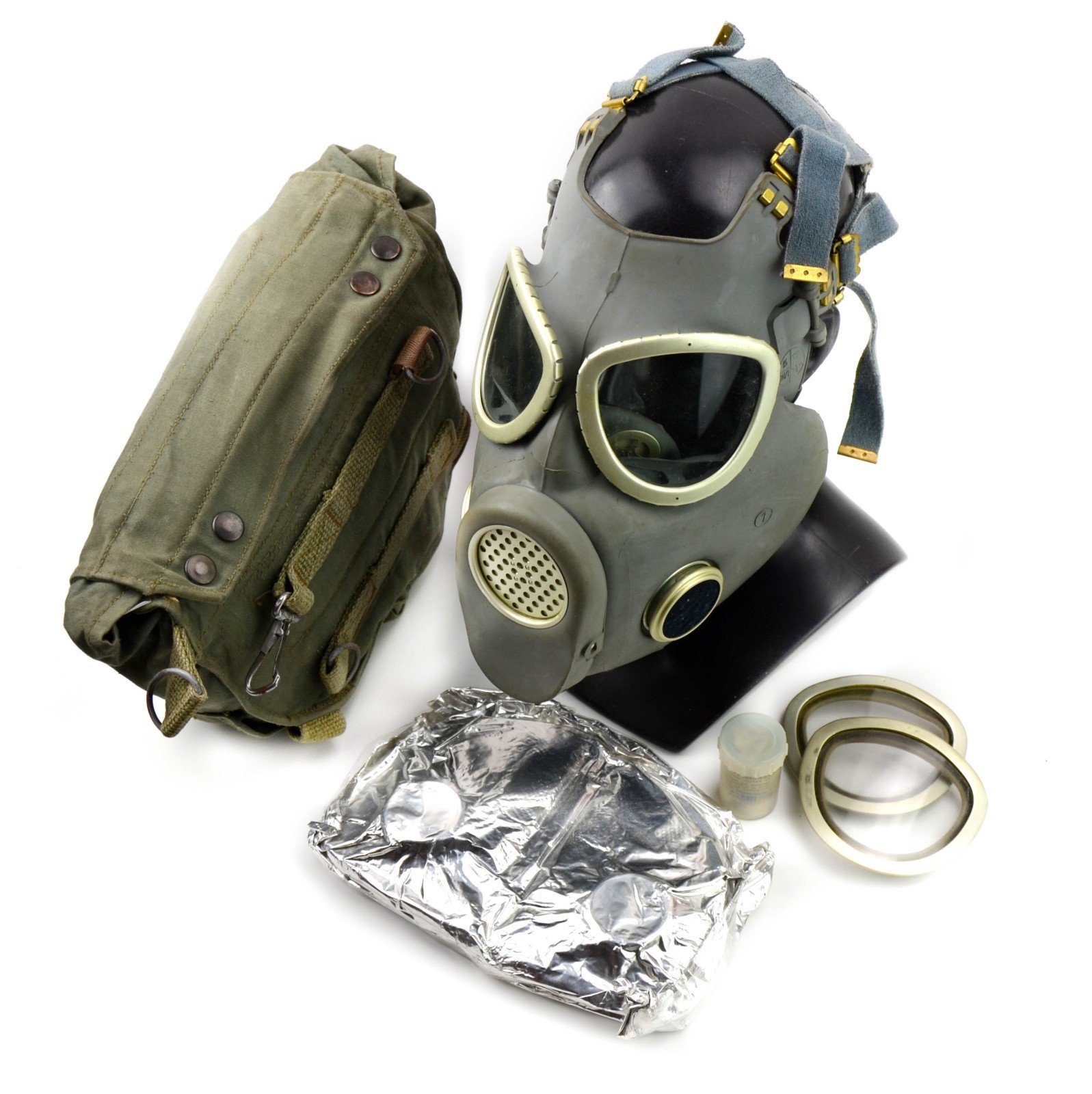 Vintage soviet era gas mask. Polish military Gas Mask MP-4. NEW Full ...