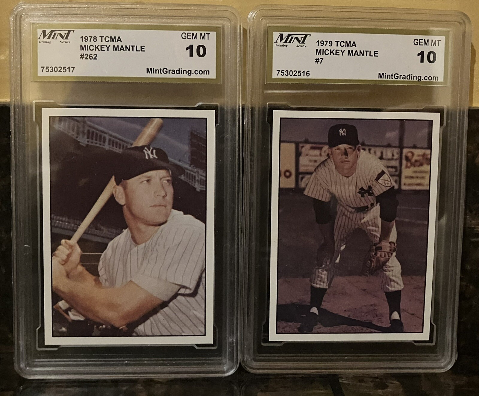 Mickey Mantle GEM MINT 70’s Set Of Two (2) TCMA Baseball Cards | eBay