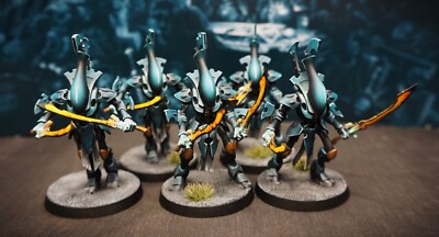 Wraithguard painted Warhammer 40k Aeldari Ynnari Xenos army Eldar ...