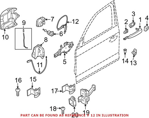 For BMW Genuine Door Latch Cable Front Outer 51217259828 | eBay