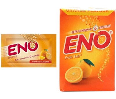 Eno Fruit Salt Orange Cool Flavour Acidity Gastricity Relief Drink 5 ...