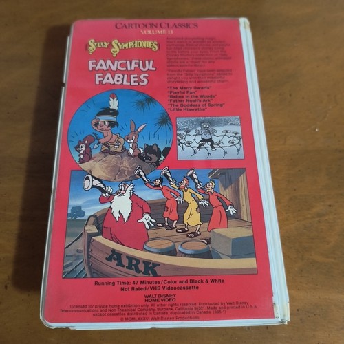 Silly Symphonies Fanciful Fables VHS Disney Vol #13 home video classics ...