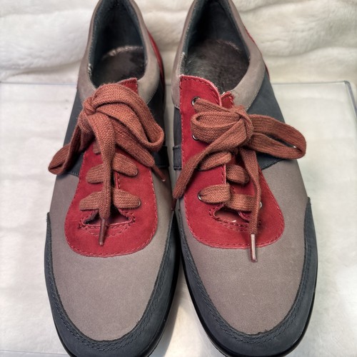 Norm Thompson Colorblock Leather Lace Up Casual Loafer Shoes Womens ...