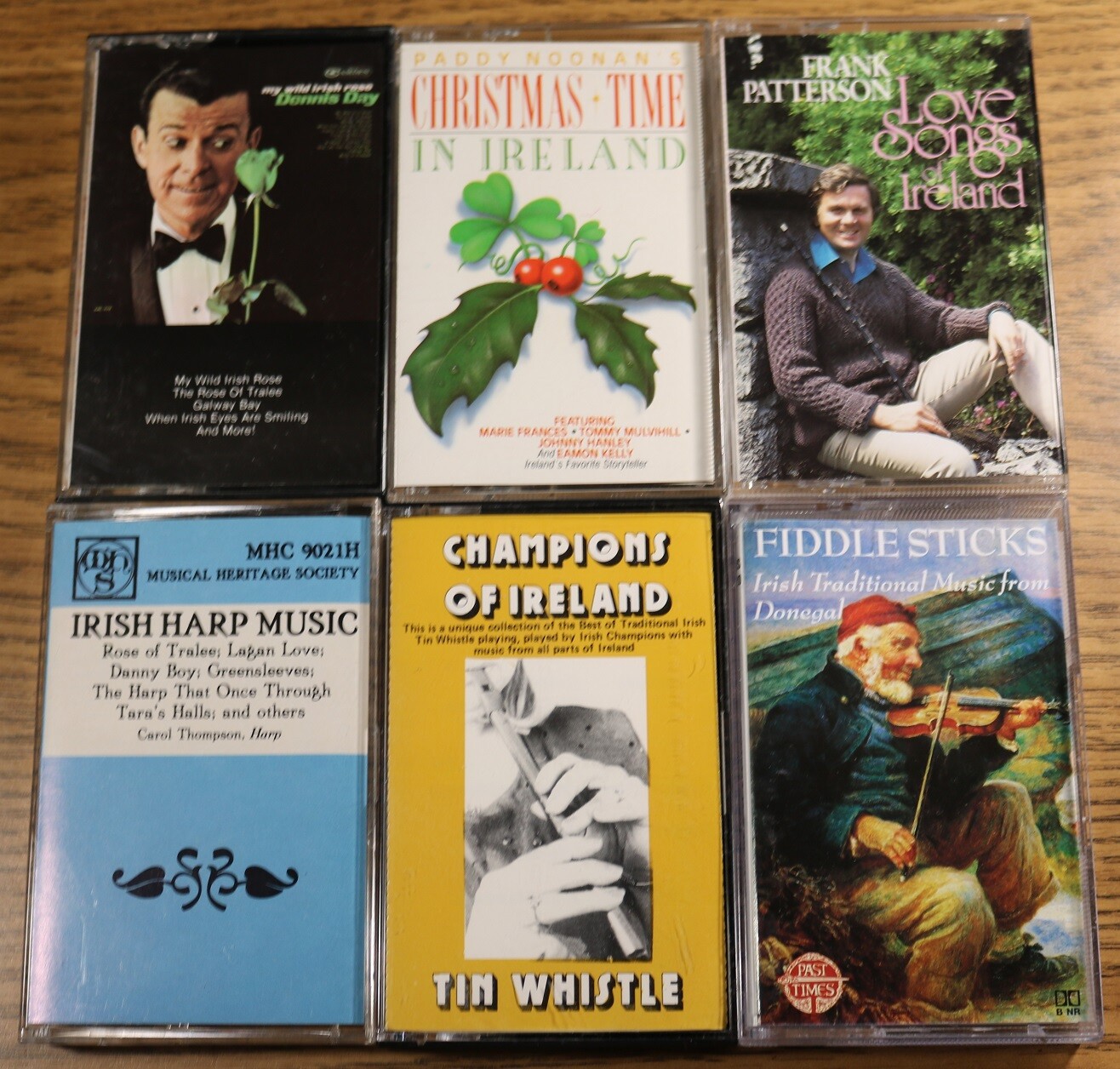 Used Cassette Lot of 6 - IRISH Music Ireland Tin Whistle Harp Fiddle ...
