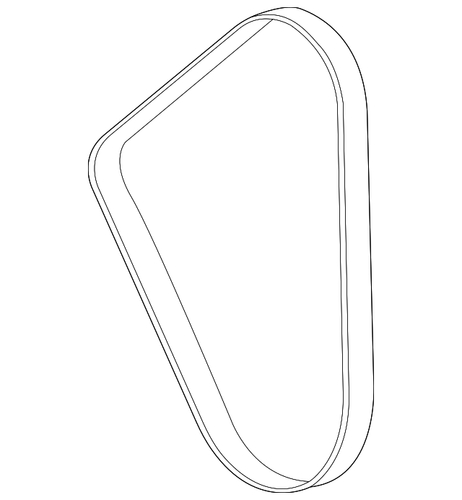 Genuine GM V-Ribbed Serpentine Belt 12732707 | eBay