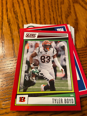 2022 Score Tyler Boyd Red Parallel #193 Cincinnati Bengals | eBay