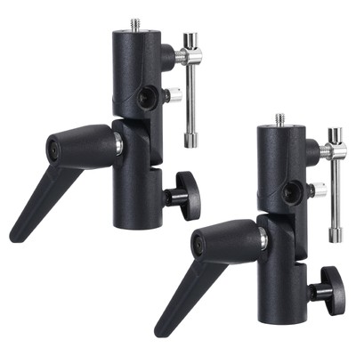Camera Flash Bracket, 2 Pack H-Shape Light Stand Adapter Umbrella ...