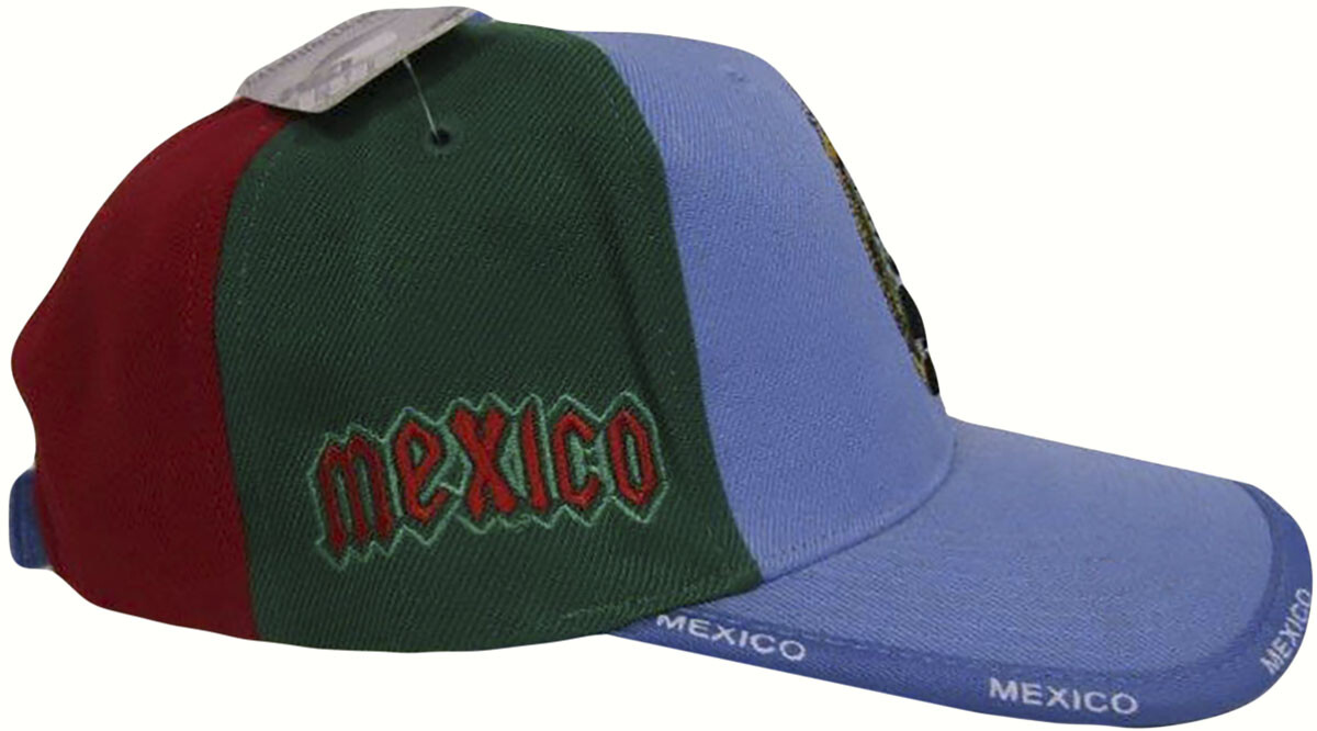 Blue Red Green Mexico Mexican Soccer style Cap Hat 3D embroidered | eBay