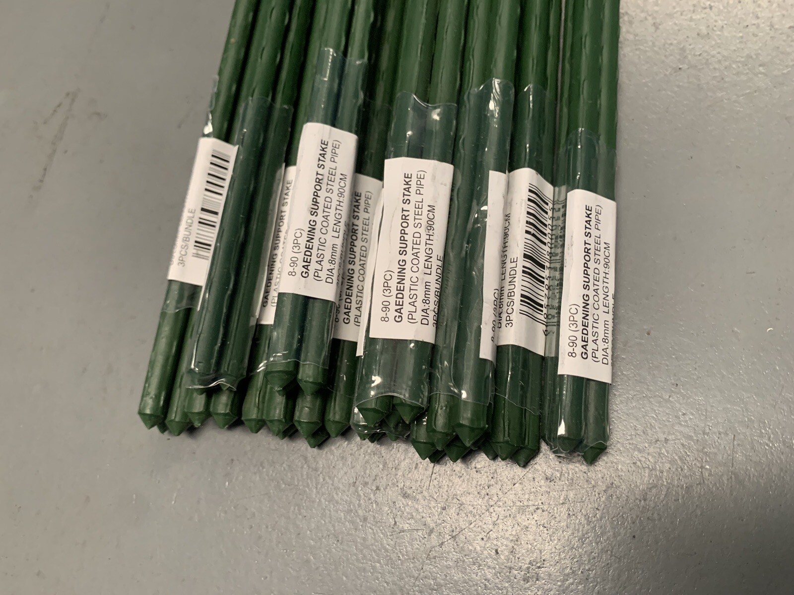 36pcs quality 8mm X 90 cm Garden Stakes,Plastic Coated Steel Pipes ...