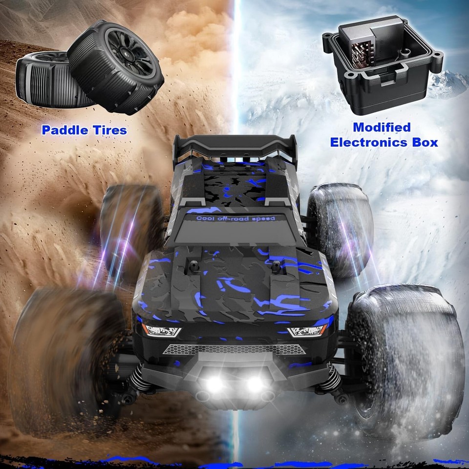 1/14 Brushless RC Cars for Adults Fast 60+ mph, RC Trucks 4x4 Offroad ...