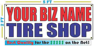 CUSTOM NAME TIRE SHOP 2x5 Banner Sign NEW | eBay