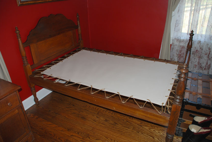 Custom Made Canvas Sacking Bottom for Rope or Peg Bed - Rope Bed ...