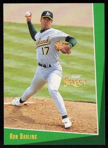1993 Select Baseball Card Ron Darling Oakland Athletics #10 | eBay