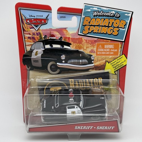 VOITURE DISNEY PIXAR CARS Radiator Springs - Sheriff / Sherif + Bumper ...