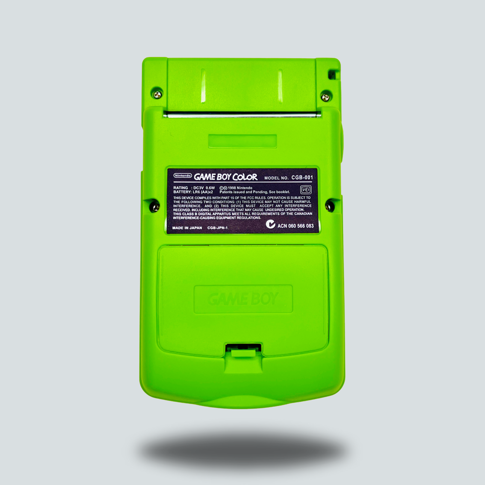 Kiwi Green GameBoy Color Authentic Nintendo GBC Handheld Console MINT ...