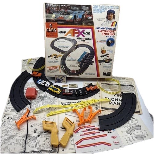 Aurora AFX Jackie Stewart Day & Night Enduro Electric HO Racing Set ...