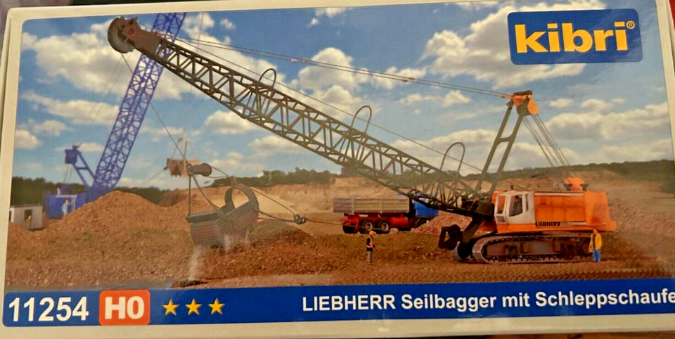 DRAGLINE on Tracks LIEBHERR CABLE CRANE - HO Scale HUGE KIT over 11 in ...