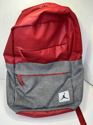 Nike Air Jordan Jumpman PIVOT Red Grey Backpack Laptop Pouch *Read ...