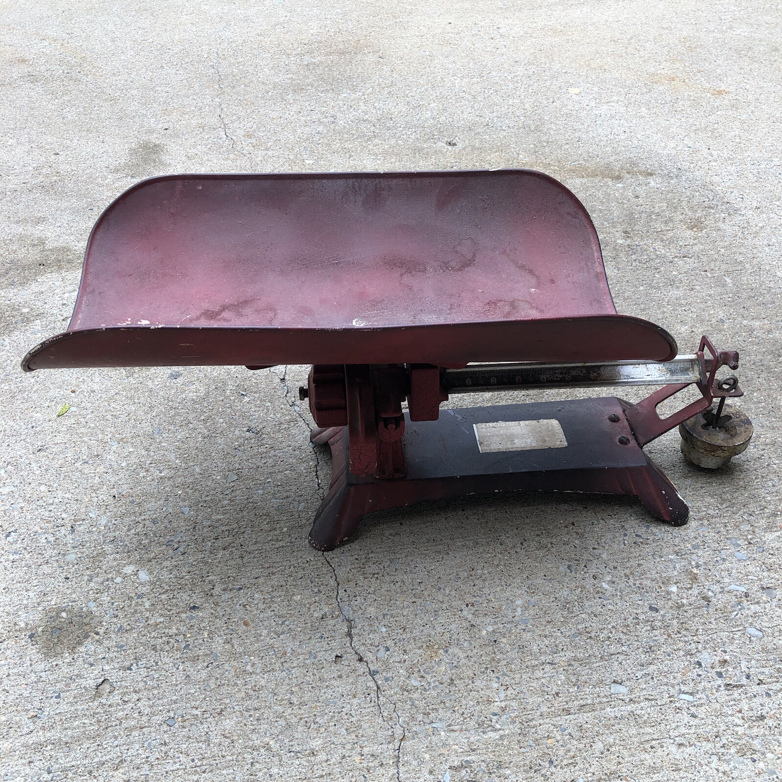 Vintage Cast Iron Detecto- beam type baby scale 30-pound Capacity ...