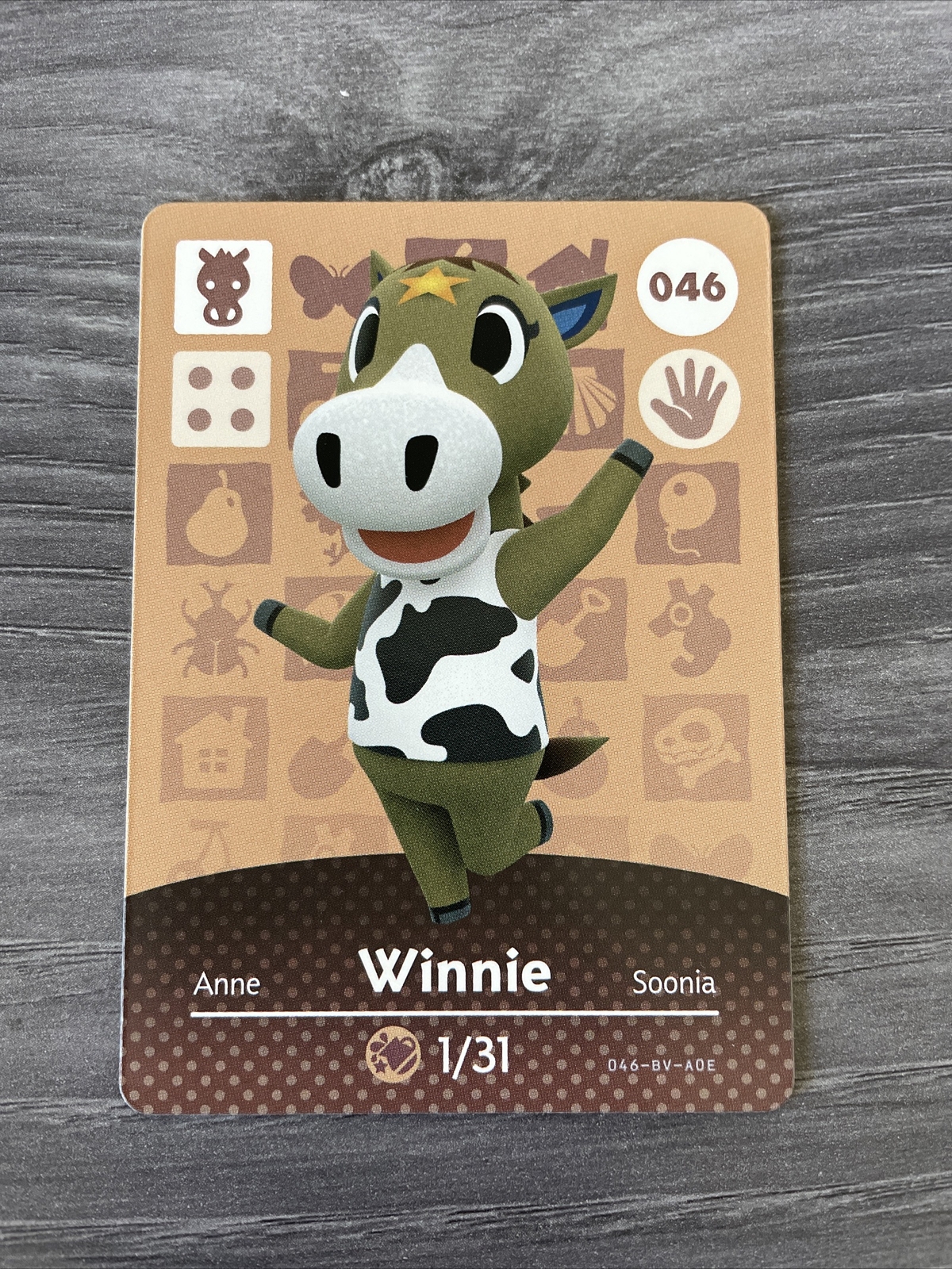 Winnie #046 Series 1 Animal Crossing Amiibo Card | eBay