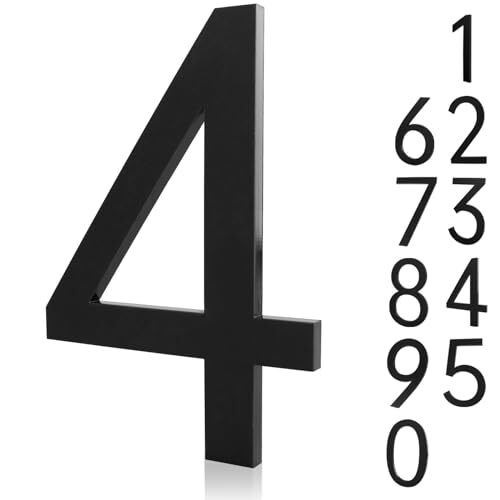 Apartment Numbers for Door, Self Adhesive 5 Inch Stick on 5 Inch Number ...