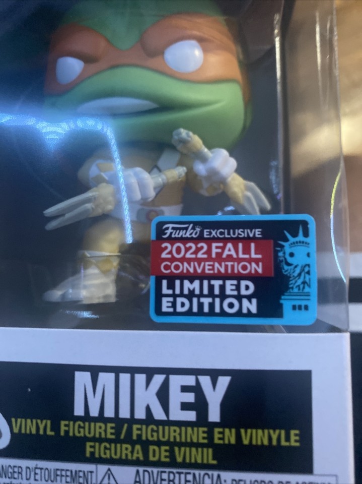 Funko Pop! Power Rangers TMNT Mikey 111 NYCC Shared Ex IN HAND W/ Pop ...