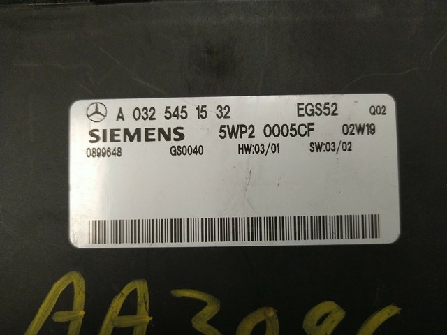 2003 R230 MERCEDES Sl500 Transmission Control Unit Module TCU ...