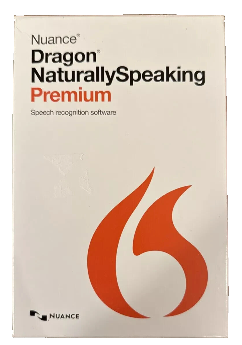 Nuance Dragon Naturally Speaking PREMIUM Speech Recognition Software ...