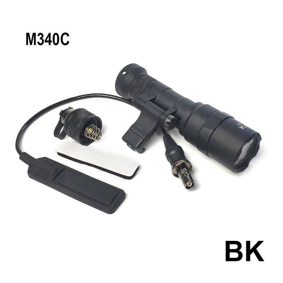 M340C Tactical Flashlight 500 Lumen LED Weapon Light + Mlok Mount Fit ...