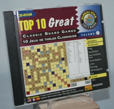 Top 10 Great Classic Board Games Shareware Global Star Software (PC CD ...
