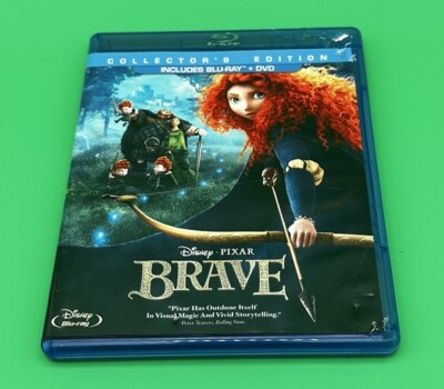 Brave (3 Disc Blu-ray/DVD/Bonus, 2012) Pixar Disney 786936813159| eBay