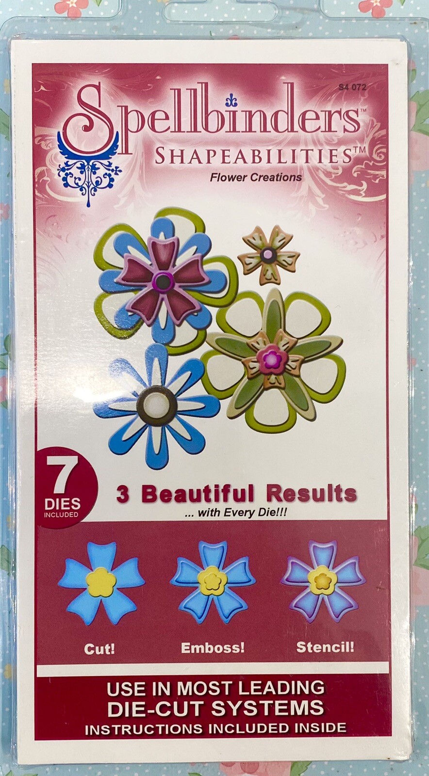 NEW! SPELLBINDERS Shapeabilities Dies FLOWER CREATIONS S4 072 botanical ...