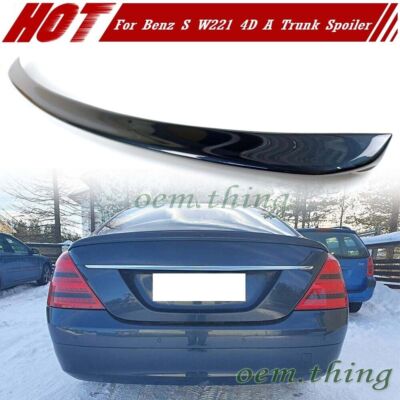 2013 Fit FOR Mercedes Benz S Class W221 Sedan Rear Trunk Spoiler ...
