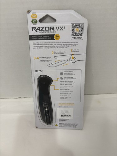 Outdoor Edge Razor VX2 Black-G10 SAP Folding Knife with 3 Blades | eBay