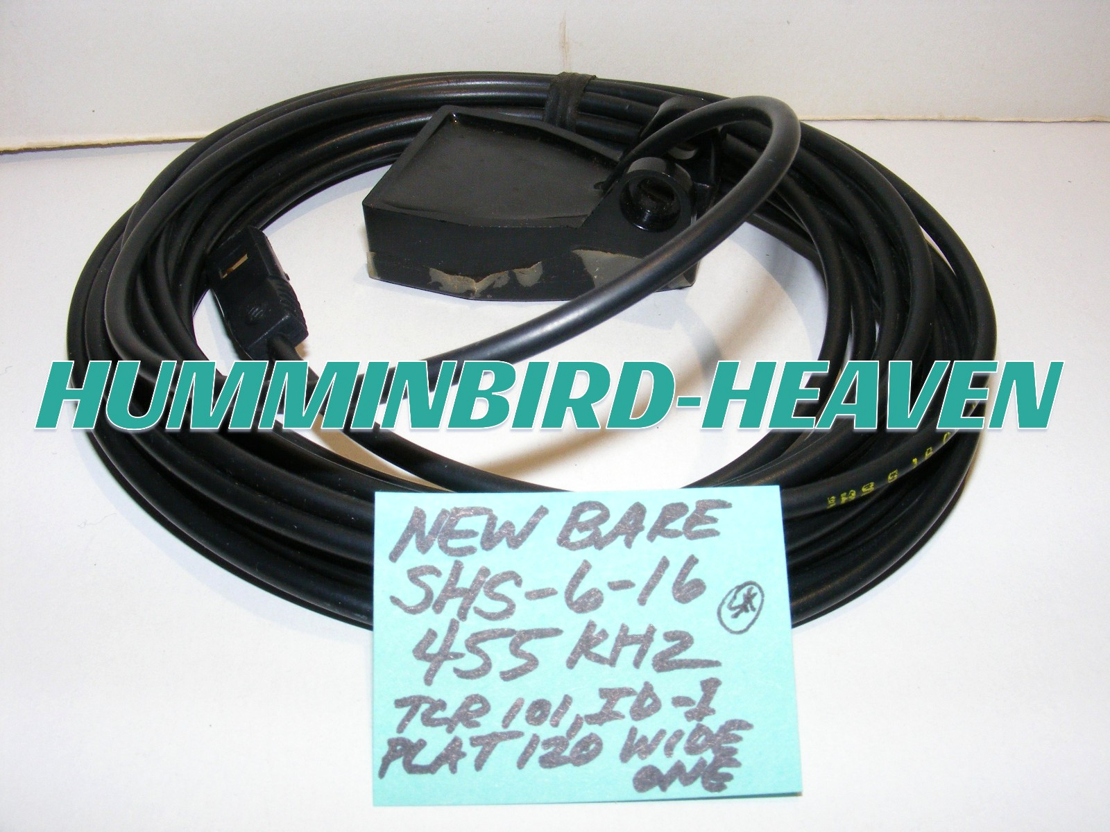NEW HUMMINBIRD SHS-6-16 455kHz 'BARE' TRANSDUCER TCR 101/ID-1 WIDE ONE ...