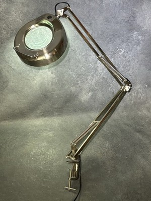 Intertek Magnifier Clamp Desk Table Light Articulating Drafting Lamp ...