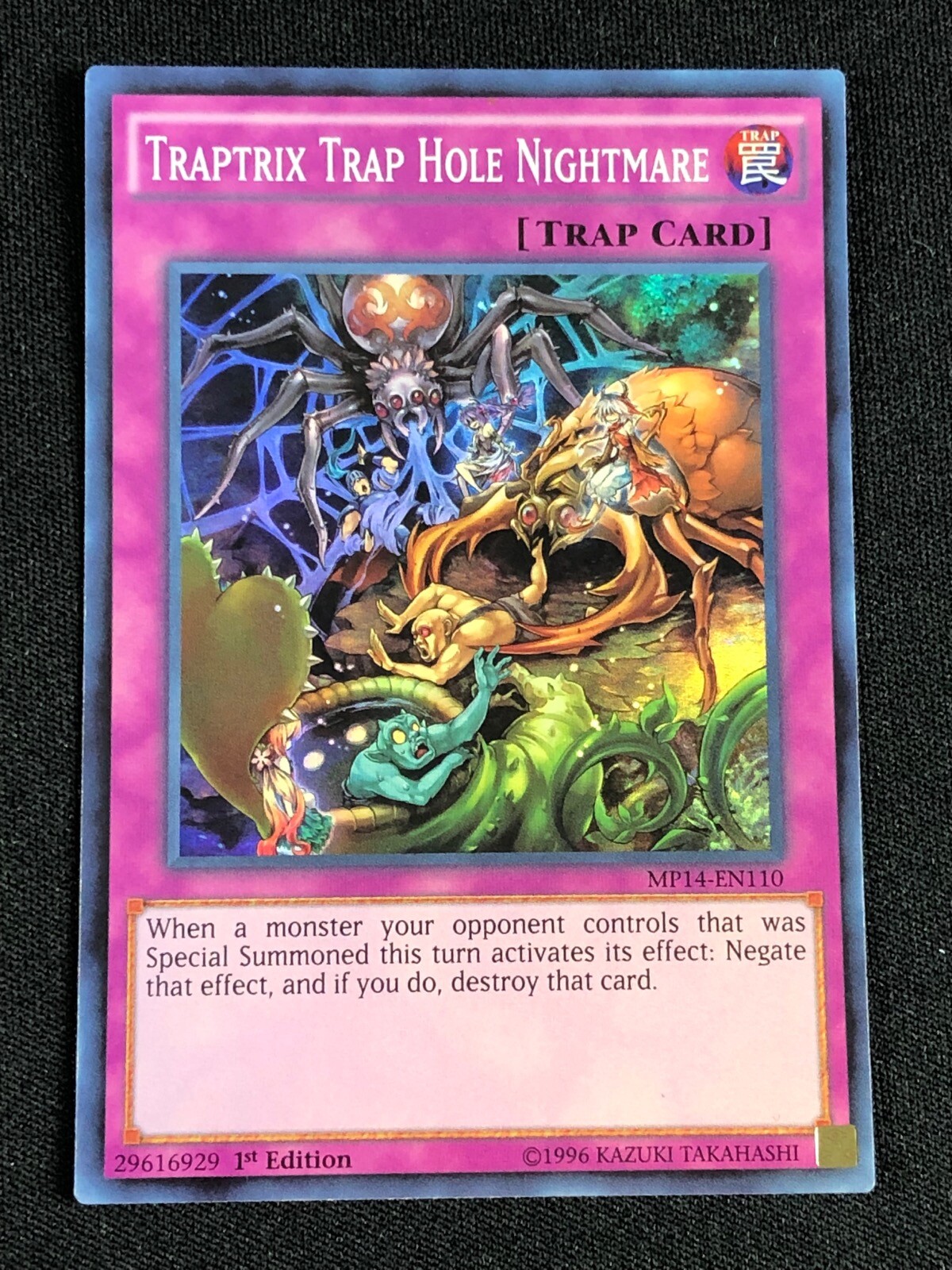 YUGIOH TRAPTRIX TRAP HOLE NIGHTMARE MP14-EN110 1ST SUPER NM | eBay