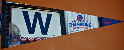 2016 WORLD SERIES CHAMPIONS Chicago Cubs Felt Premium Pennant 12" x 30 ...