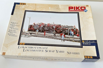 piko ho scale steam locomotive scrap yard No 61103 building kit opened ...