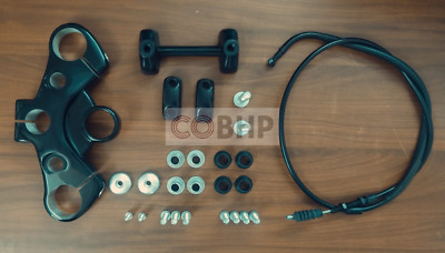 Royal Enfield Handlebar Conversion Kit-Clip-ons To Conventional | Black ...