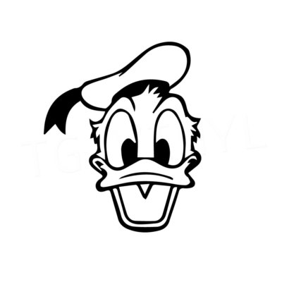 6" DONALD DUCK Vinyl Decal Sticker Car Window Laptop Disney Mickey ...