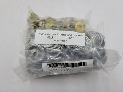 Mack Studs 5/16 X 1.325" Studs with Backers and Locking Nuts 48 Pack | eBay