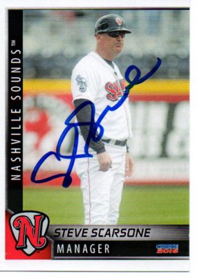 Steve Scarsone 2016 Nashville Sounds Signed Card | eBay